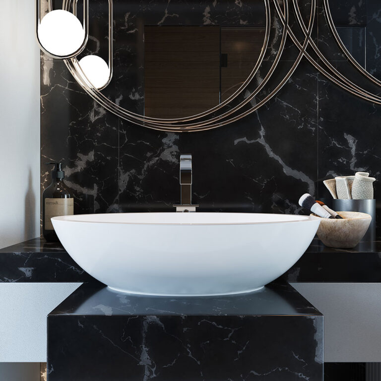 Large oval basin | freestanding | Stain resistant Basin